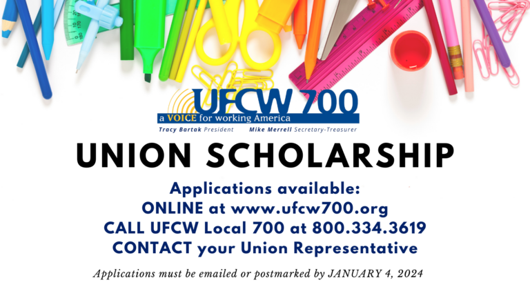 UFCW Local 700 Scholarship Program Opens - UFCW Local 700